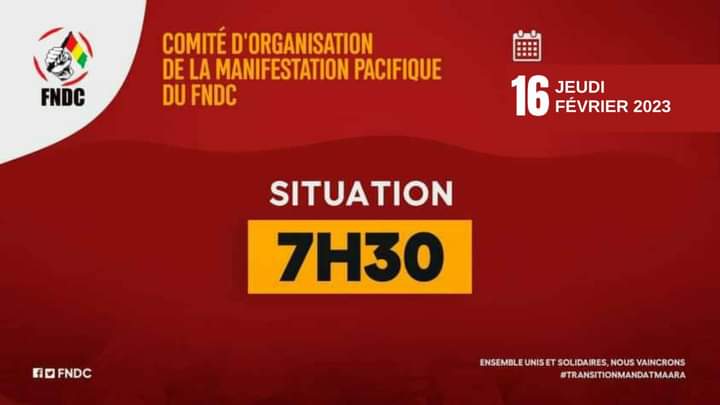 Manifestation du FNDC : les organisateurs chargent des responsables du ...